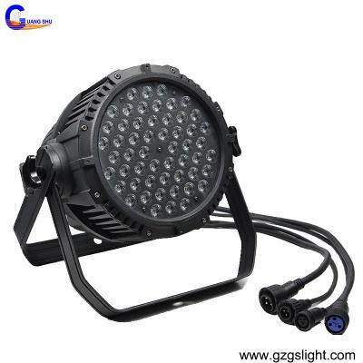 China RGBW 54PCS*3W IP65 Outdoor DMX LED Waterproof Par Can Light Stage LED Wash Light for sale