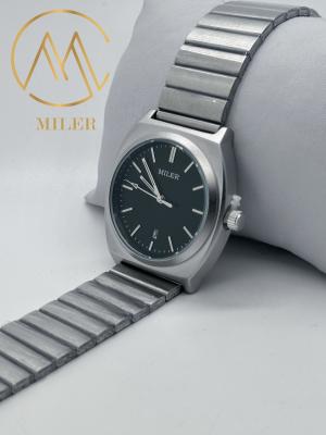 China Mensen horloge kwarts polshorloge met roestvrij staal behuizing terug 18-45 jaar oud materiaal for sale