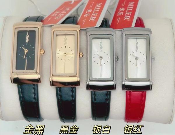 Quality Red Leather Strap Lady Quartz Watch Fashion Quartz Leather Strap Wristwatches for sale