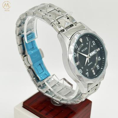 China ML 1003 Original Quartz Movement Men's Montre Diamond Dial Daily Waterproof Wristwatch Dual Calendar Function Watches for sale
