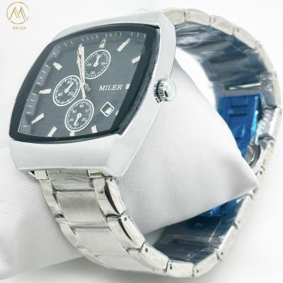 China Reloj de pulsera de lujo para niños resistente al agua fecha luminosa de acero inoxidable Reloj de cuarzo cuadrado en venta