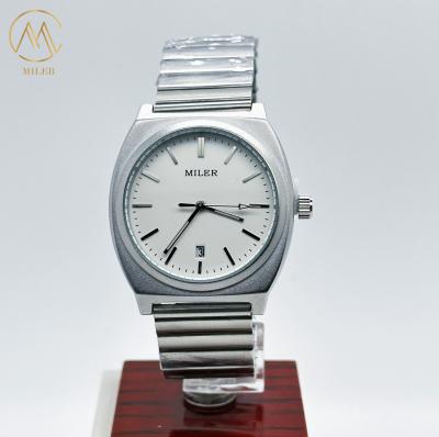 Китай Водостойкие кварцевые мужские часы из нержавеющей стали с аналоговым дисплеем и яркими руками продается