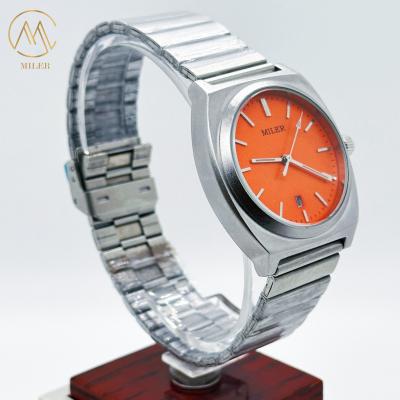 Cina Moda Dopamina Calendario Orologio da polso di lusso in acciaio inox per uomini e donne in vendita