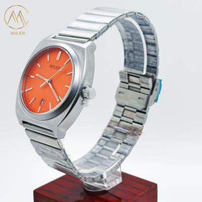 Cina Moda Dopamina Calendario Orologio da polso di lusso in acciaio inox per uomini e donne in vendita