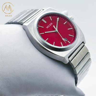 Cina Moda Dopamina Calendario Orologio da polso di lusso in acciaio inox per uomini e donne in vendita
