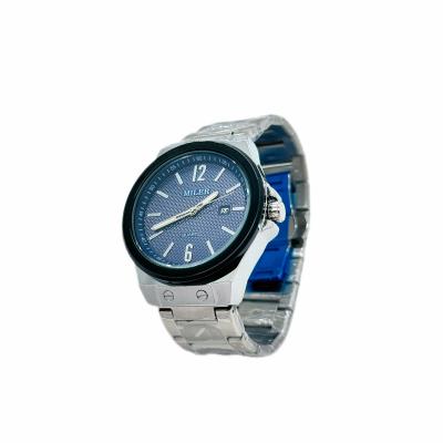 China Stylische runde Gehäuse Edelstahl Gürtel Uhr mit Mineral Zifferblatt Fenster Material Typ for sale