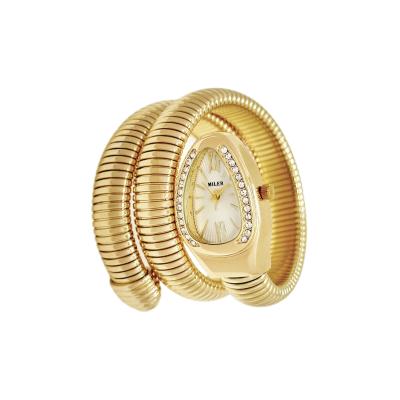 China Creatief luxe Lady kwarts horloge van hoge kwaliteit met slangensnoer for sale