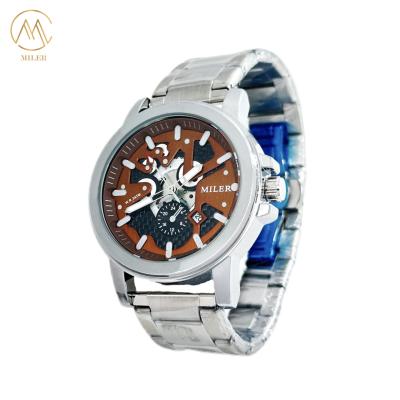 중국 ML1112B 금속 다이얼이 있는 스테인리스 스틸 실버 띠 시계 판매용