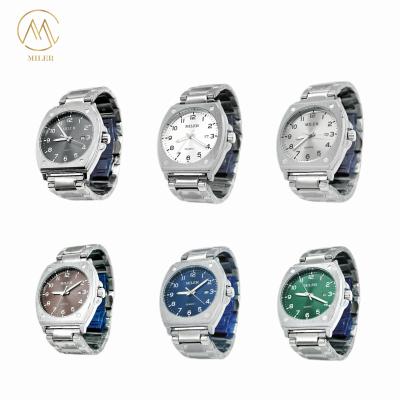 중국 ML-1114 스테인리스 스틸 디스플레이 타입의 아날로그 쿼츠 시계 판매용