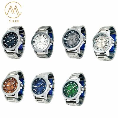 중국 방수 빛나는 손 내구성 럭셔리 비즈니스 스테인레스 스틸 커플 시계 판매용