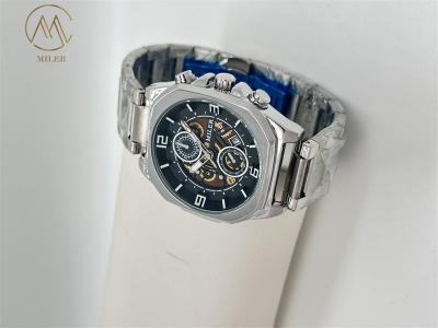 Cina Nuovo design impermeabile argento bezel quartz orologio buon prezzo logo personalizzare orologio per uomini in vendita