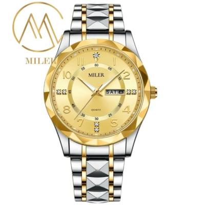 China Miler Homem Quartz Vestido Relógio 30m Impermeável Aço Inoxidável à venda