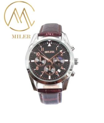 China Miler Quartz de aço inoxidável relógio 30m impermeável estilo vestido à venda