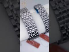 China Fábrica Hot Lover Luxo Negócios Aço Inoxidável Ouro Clássico Impermeável Relógio de Casal