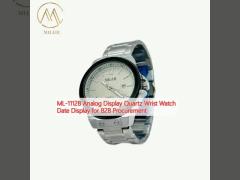 ML-1112B Analog Display Quartz Wrist Watch Date Display for B2B Procurement
