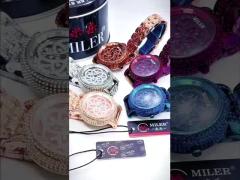 Nieuwe stijl China Beweging Fancy Dames Horloge Vol Diamanten Horloge