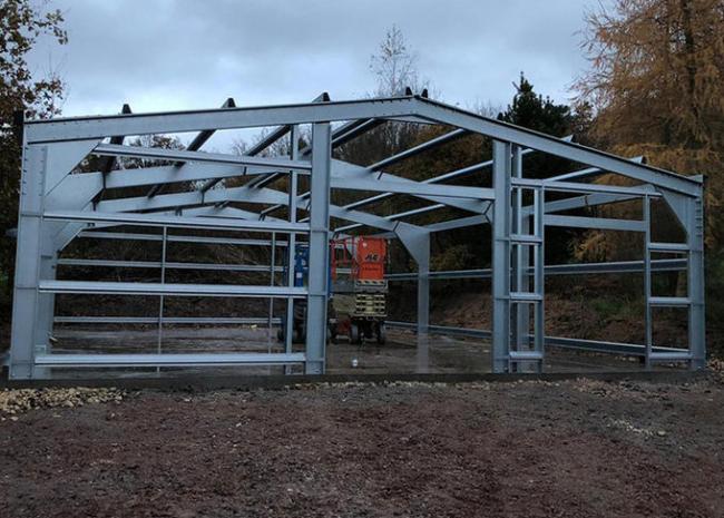 Prefabricated House Building Prefab H-Section High Strength Steel Structure Building New buggy storage for Golf Club