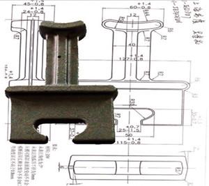 Rail shoulder used on railway concrete sleeper