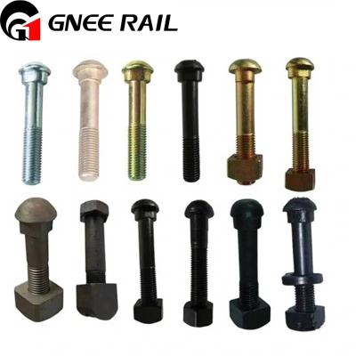 China High Performance Button Head Oval Neck Fish Bolts For Rail Fasteners System for sale