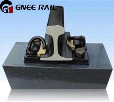 China High-Performance Rail Fasteners for 60kg/m Rail Tunnels DTVI-2 Iron Pads and Fasteners for sale