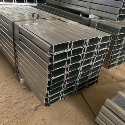 China Durable Anti-Corrosion Hot Dipped Galvanized C Channel Steel for Construction and Solar Projects for sale