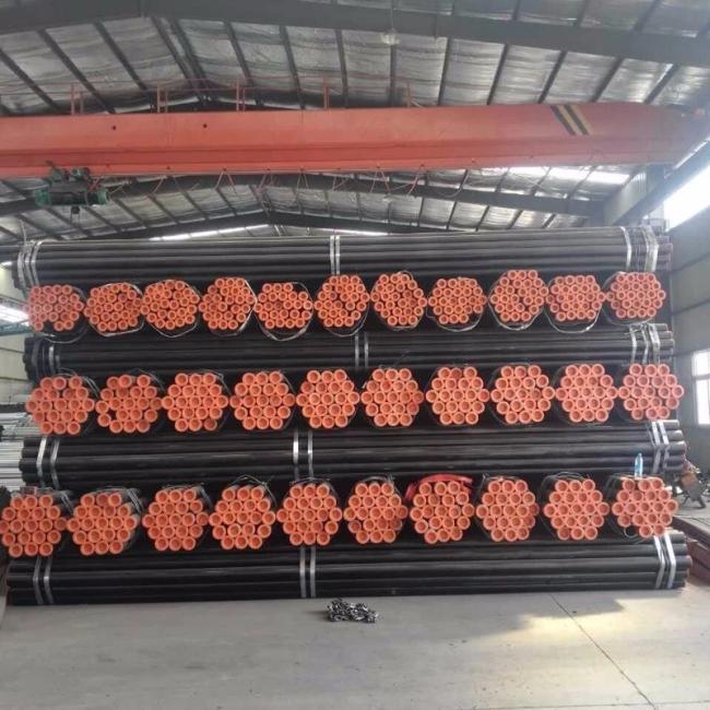API5L ASTM A333 Gr. 6 Mild Carbon Low Temperature Seamless Steel Pipe with Black Painted on Sale