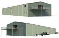 China 12m Length Steel Frame Warehouse Construction Eps Cladding System for sale