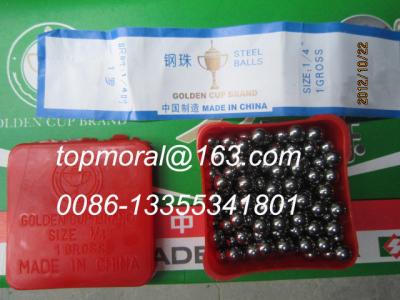 China Bola de aço para a bola de aço de copo dourado da bicicleta à venda