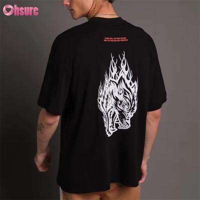 China Oversize 300GSM Heavyweight T-shirt Blank Custom 100% Cotton Customize Printed Women T-shirts for sale