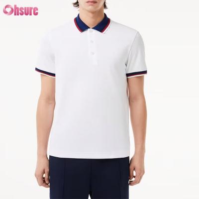 China Men's Premium Raglan for Polo Shirt Regular Fit Sporty Style with Double Contrast Collar Knitted Fabric for sale