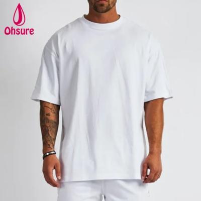China Blank Cotton Street Wear Tshirt Oversized Drop Shoulder T-shirt Heavy Weight T Shirt Custom High Quality Printing for Men Casual for sale