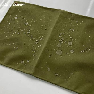 China Litong Lightweight Waterproof Olive Green Organic Silicon Tarp Canvas Tarp for sale