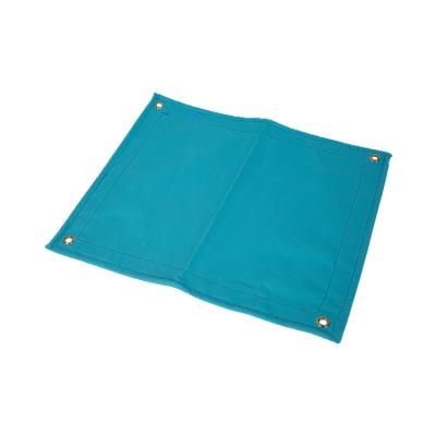 China Customized Size Oxford Cloth Coated Tarps Plastic Sheet Tarpaulin Cover Holl Tent Light Blue Coated Fabric for sale