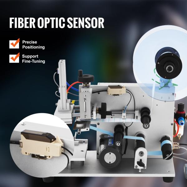 Quality Skincare Can Bottle Automatic Flat Label Applicator Machine Tabletop Customized for sale