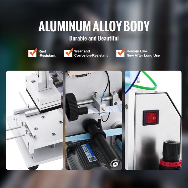 Quality Skincare Can Bottle Automatic Flat Label Applicator Machine Tabletop Customized for sale