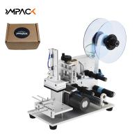 China Tabletop Pneumatic Coffee Bag Labeling Machine Applicator Small Semi Automatic for sale