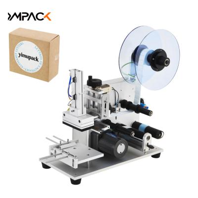 China Automatic Manual Flat Mylar Bag Labeling Machine Label Applicator For Cardboard Boxes for sale