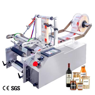 China 220V 50hz Semi Auto Water Label Machine Applicator For Water Liquid Bottle for sale