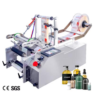 China Semi Automatic Bottle Label Sticker Machine with Adjustable for Cosmetics Big and Small Bottles for sale