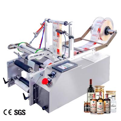 China Precision Water Bottle Labeling Machine Printing Applicator 40BPH 110V for sale