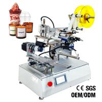 China PLC HMI Compact Semi Automatic Labeling Machine For Sticker Printing for sale