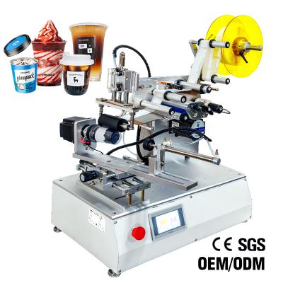 China 304SS 220V Semi Automatic Label Dispenser Round Bottle Labeling Machine for sale