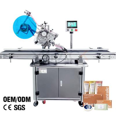 China Self Adhesive Flat Bag Labeling Machine Printer Sticker For Cardboard Box Square Bottle for sale