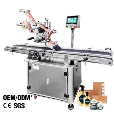 China RoHS Automatic Flat Bag Labeling Machine Double Side 600W 220V for sale