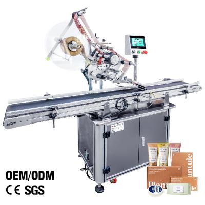 China PLC HMI Control Flat Bag Labeling Machine Applicator For Food Container bag for sale