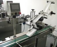 China RoHS Automatic Flat Bag Labeling Machine Double Side 600W 220V for sale