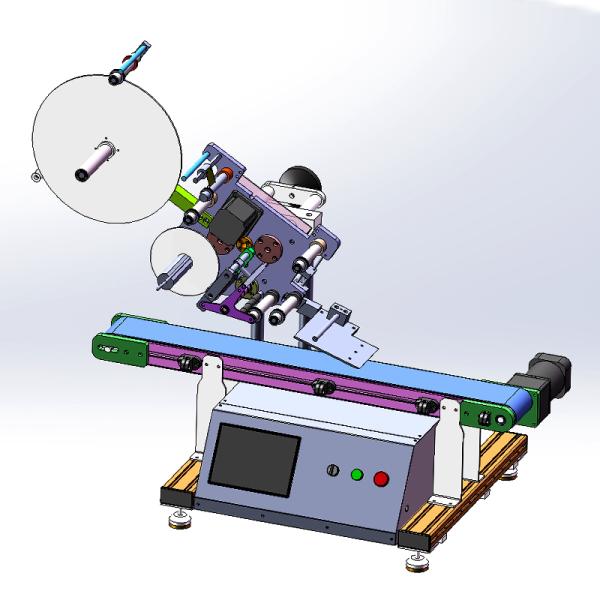 Quality Automatic Self Adhesive Flat Labeling Machine For Food Cosmetic Bags Box for sale