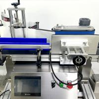 China Desktop Round Bottle Labeling Machine Automatic Wine and Juice Bottles Label Applicator Tool for sale