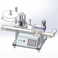 China Desktop Round Bottle Labeling Machine Automatic Wine and Juice Bottles Label Applicator Tool for sale