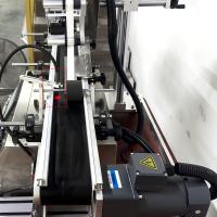 China Styrofoam Boxes Flat Desktop Labeler Machine Sticker Applicator Automatic PLC Controlled for sale